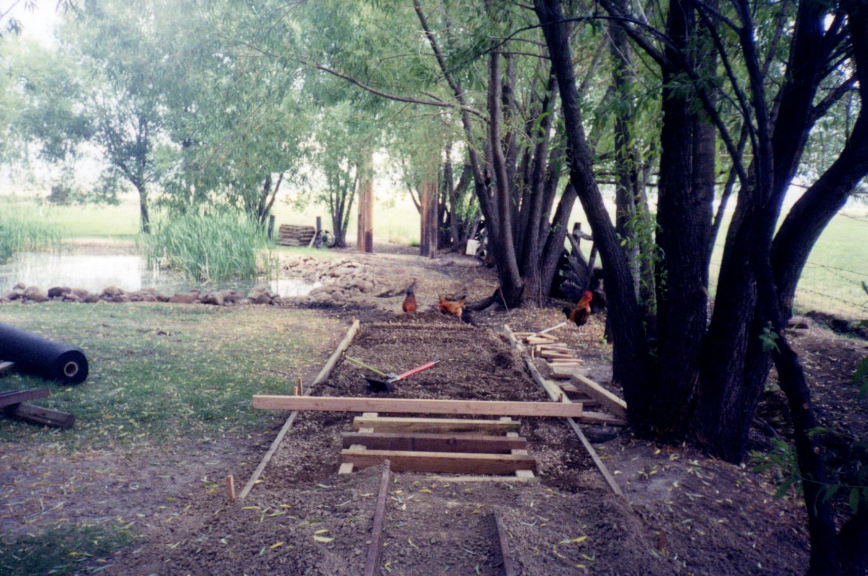 2003 Track Construction – Baker's 10 Acre Railway Gardens